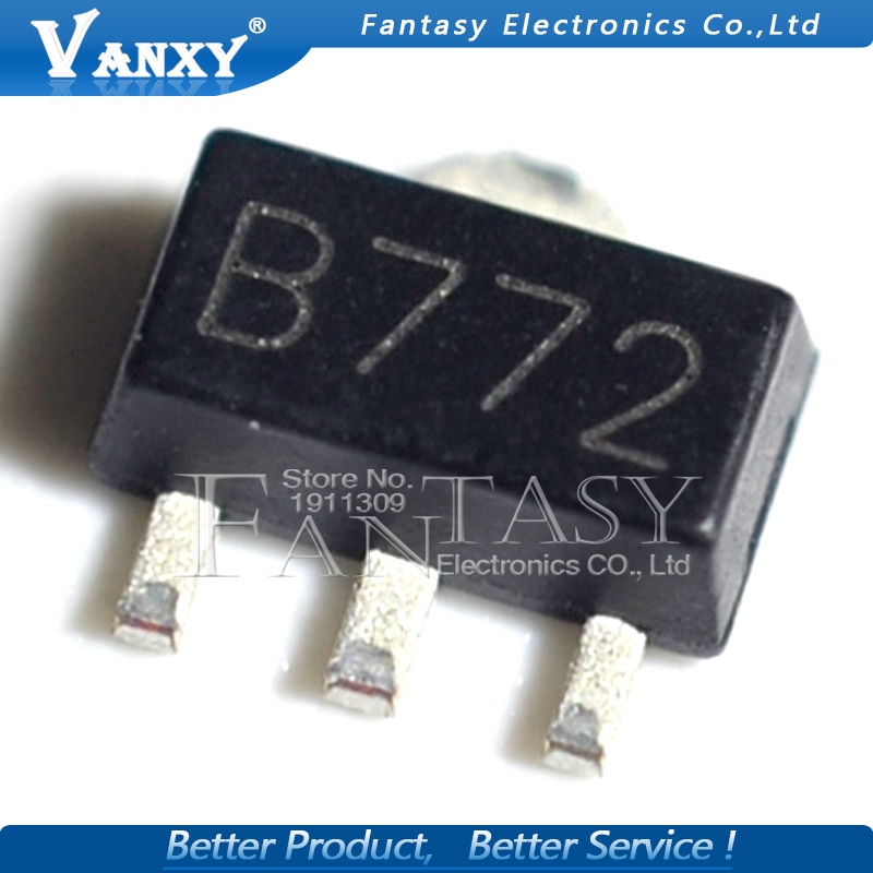 20pcs 2SB772 SOT89 B772 SMD SOT-89 PNP MEDIUM POWER ทรานซิสเตอร์ใหม่และ ...