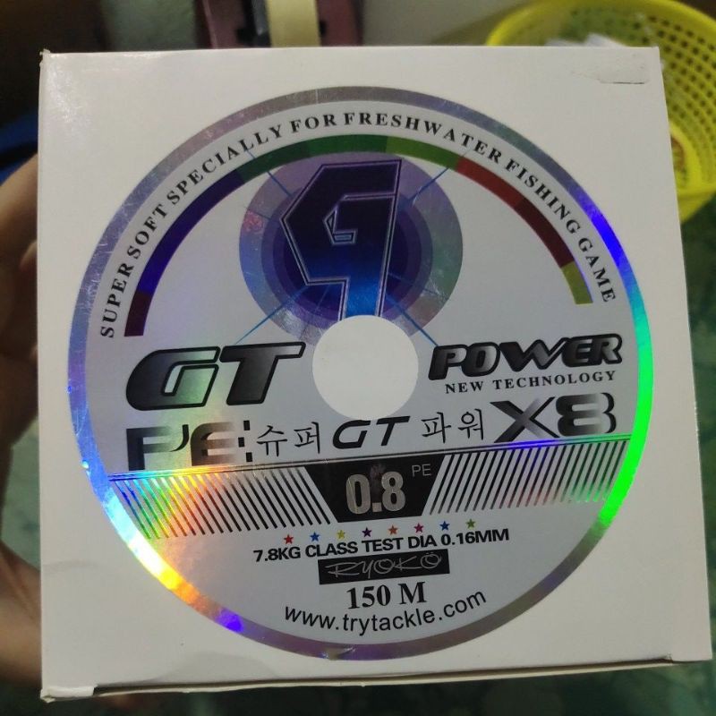 สายหลีดตกปลา PE Ryoko GT Power x8 เรียวโกะ จีที x8 150เมตร/ม้วน (สีมัลติคัลเลอร์) | Shopee Thailand