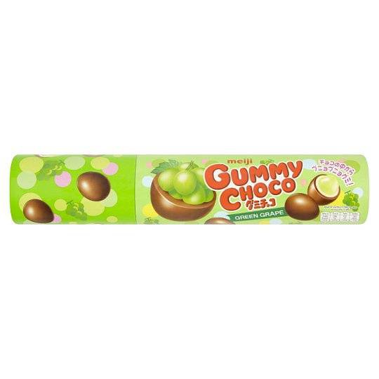 Meiji Gummy Choco Green Grape Strawberry 50 gขนมช็อกโกแลตเคลือบ วุ้นเจ ...