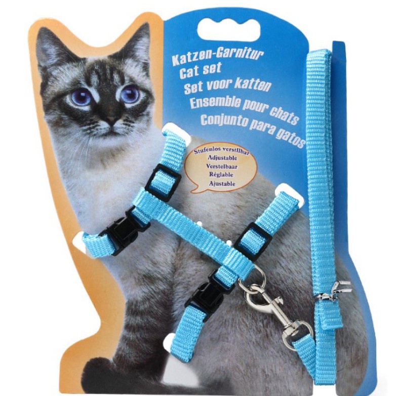 MM CAT // สายจูงสัตว์เลี้ยง สายจูงสองวรรค | Shopee Thailand