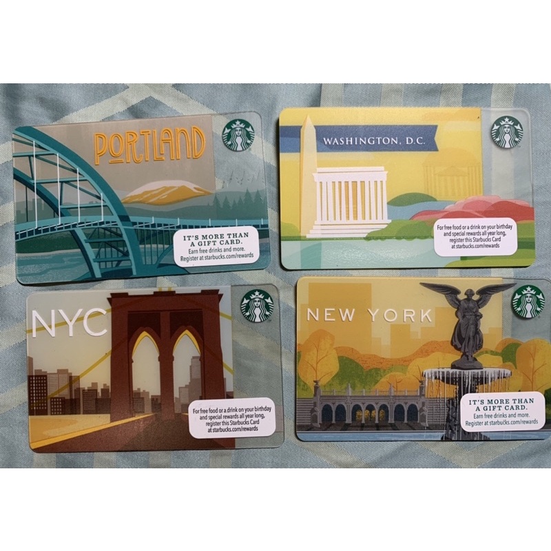บัตรสะสม Starbucks city card usa | Shopee Thailand