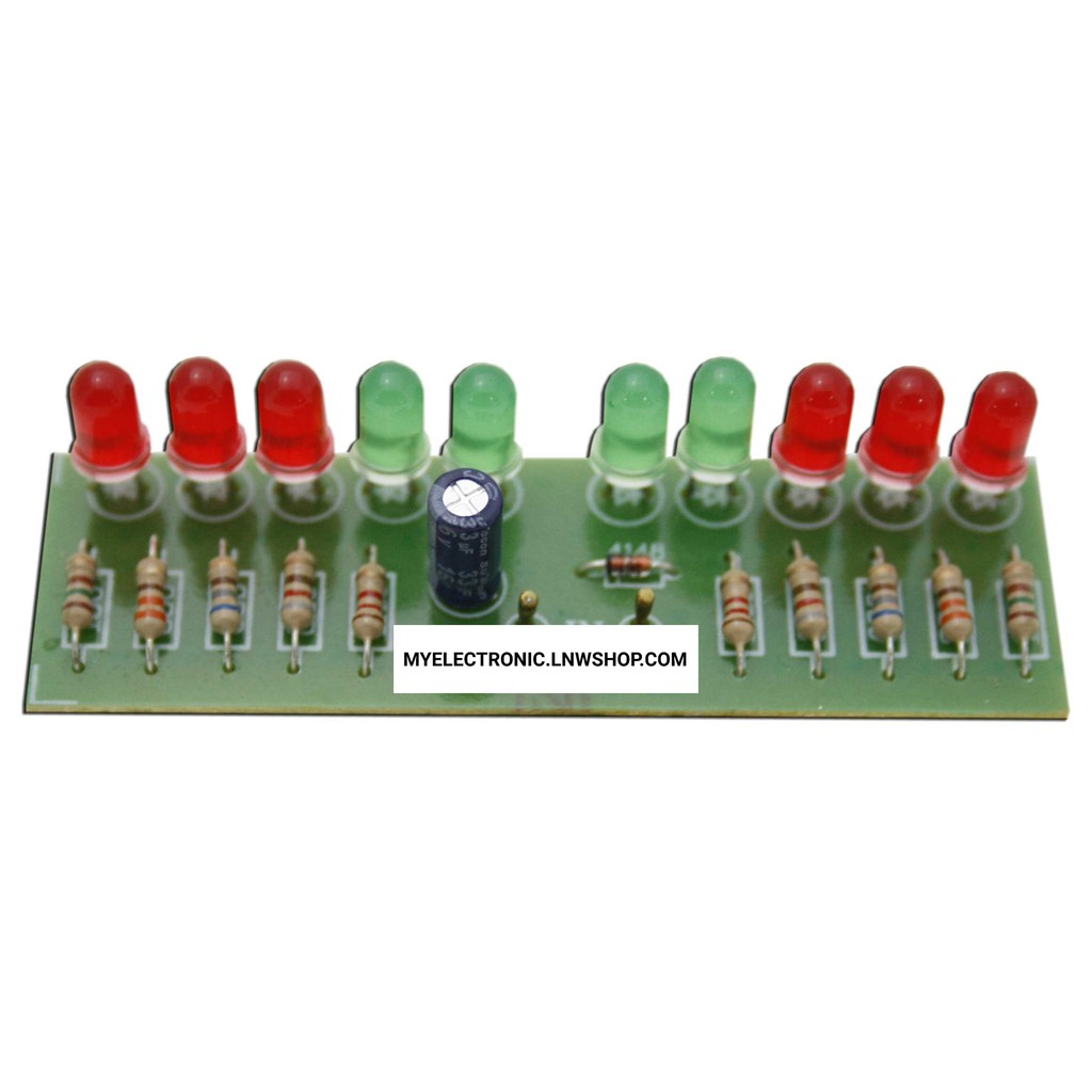 FUTUREKIT FA102 ชุดลงปริ้น วงจร วียูLED10ดวง2ทิศทาง ประกอบลงปริ้นแล้ว ...