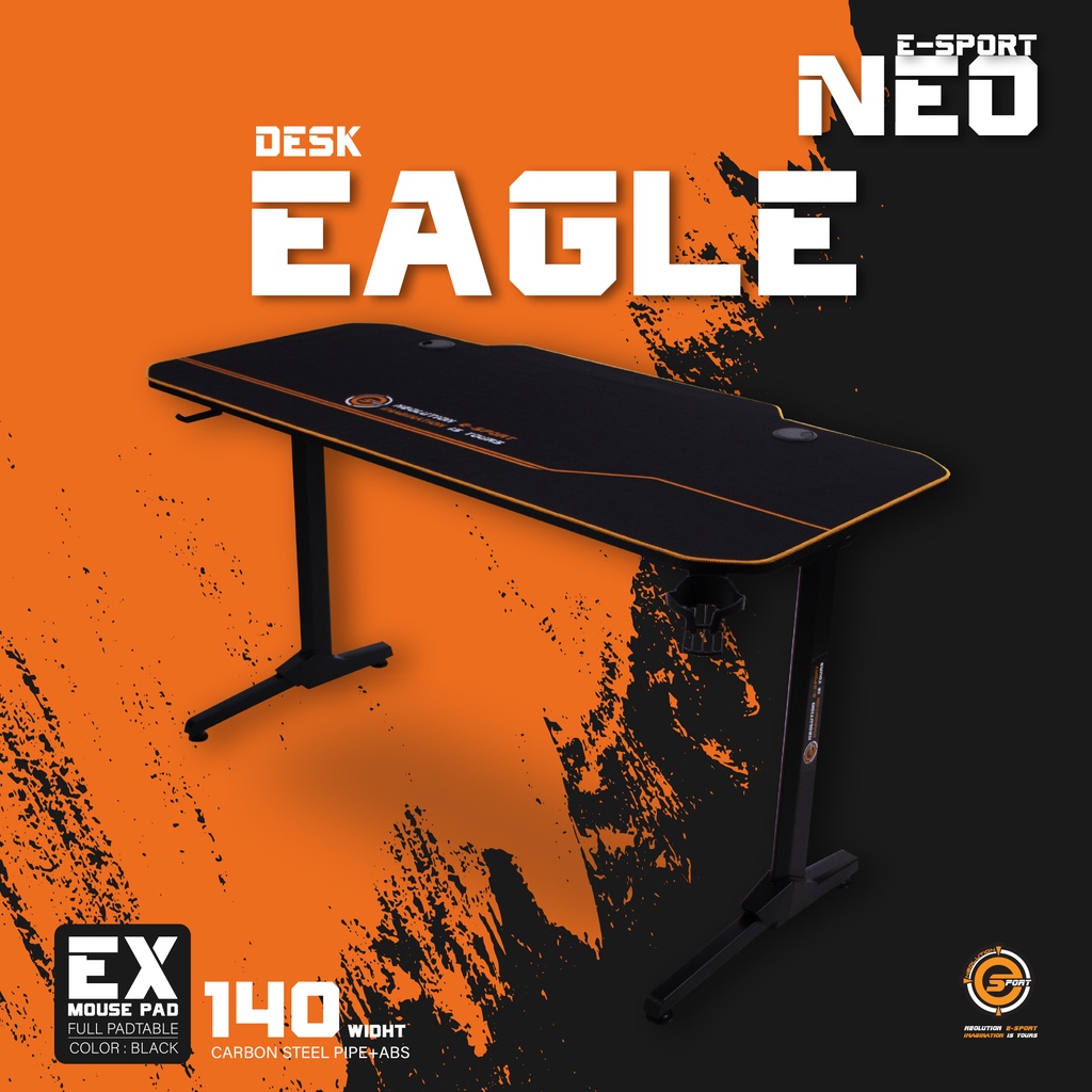 Neolution E-Sport Gaming Desk รุ่น Eagle โต๊ะเกมมิ่ง โต๊ะคอมพิวเตอร์ | Shopee Thailand