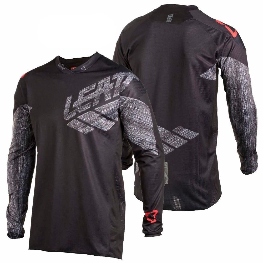 เสื้อกีฬาแขนสั้น ลาย Leatt Pro DH BMX MTB MX ATV สําหรับขี่จักรยานยนต์ ...