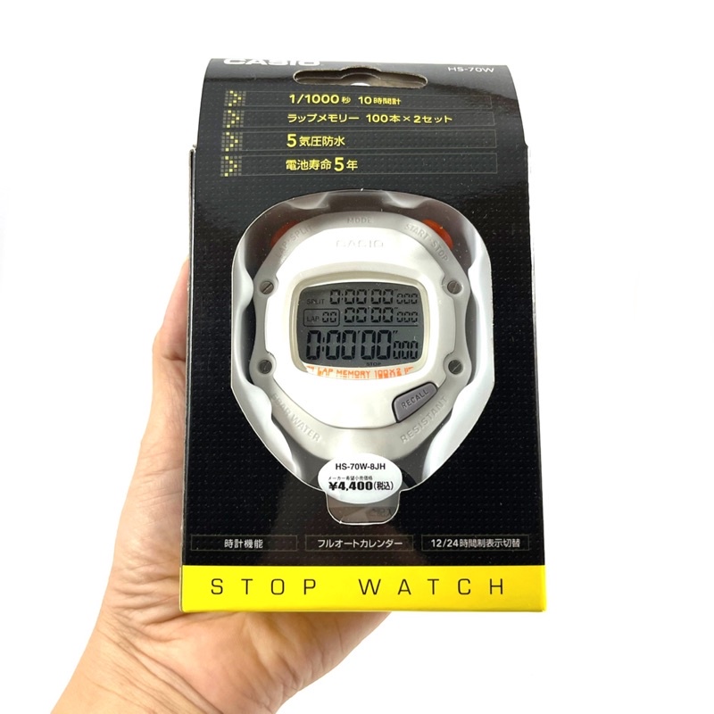 Casio HS-70W สีขาว/สีดำ ของแท้ แพคญี่ปุ่น | Shopee Thailand