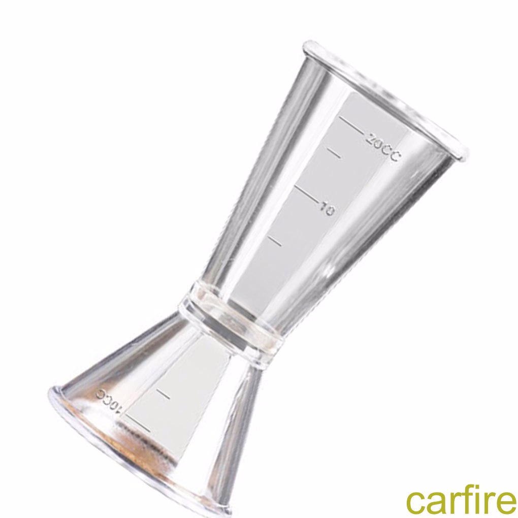 [ff86]Double Clear Jigger Ounce Cup Plastic Resin Milk Tea Coffee ...