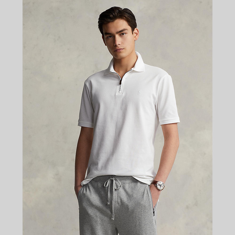 Polo Ralph Lauren POLO Custom Slim Fit Stretch Mesh Polo Shirt เสื้อโปโล รุ่น MNPOKNI1N821386 สี ...