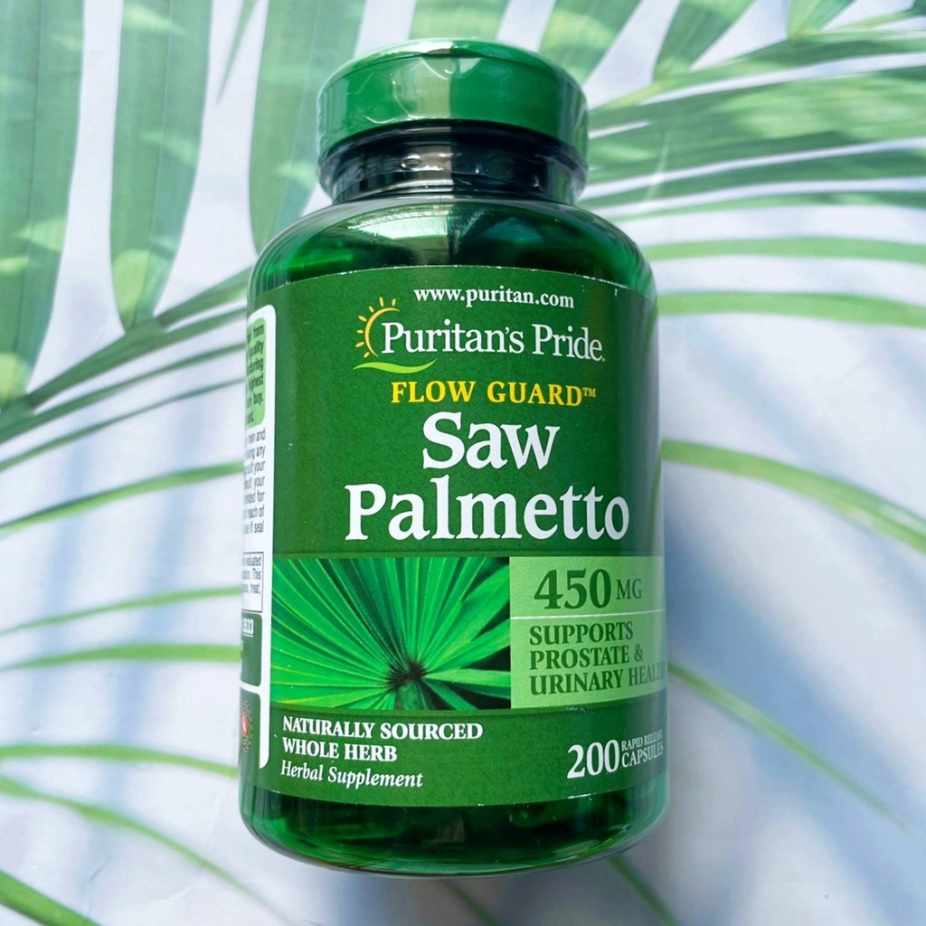 (Puritan's Pride®) Saw Palmetto 450 mg 200 Capsules สารสกัดซอว์ปาลม์เมตโต้ | Shopee Thailand