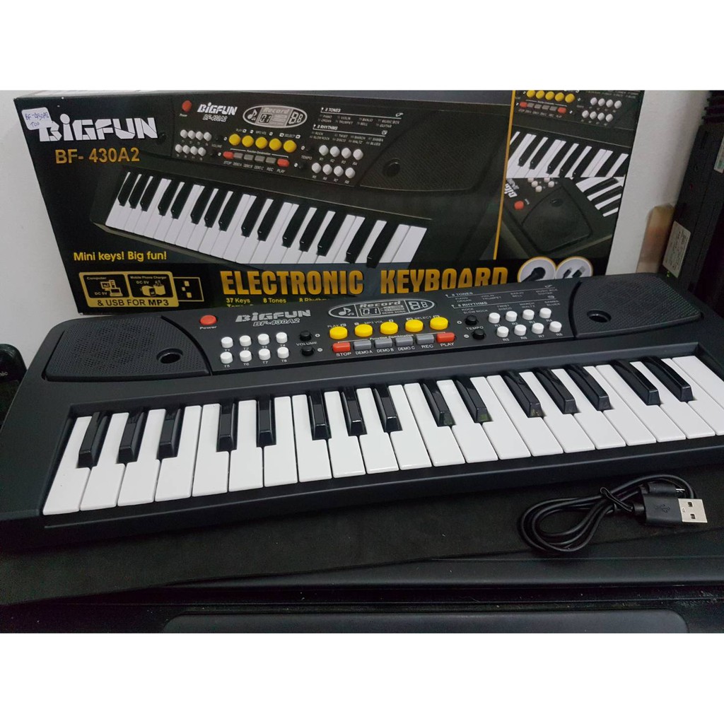 BIGFUN BF-430A2 เครื่องเล่นอิเลคโทนไฟฟ้า พร้อมไมค์ ลำโพงในตัว อัดเสียง ...