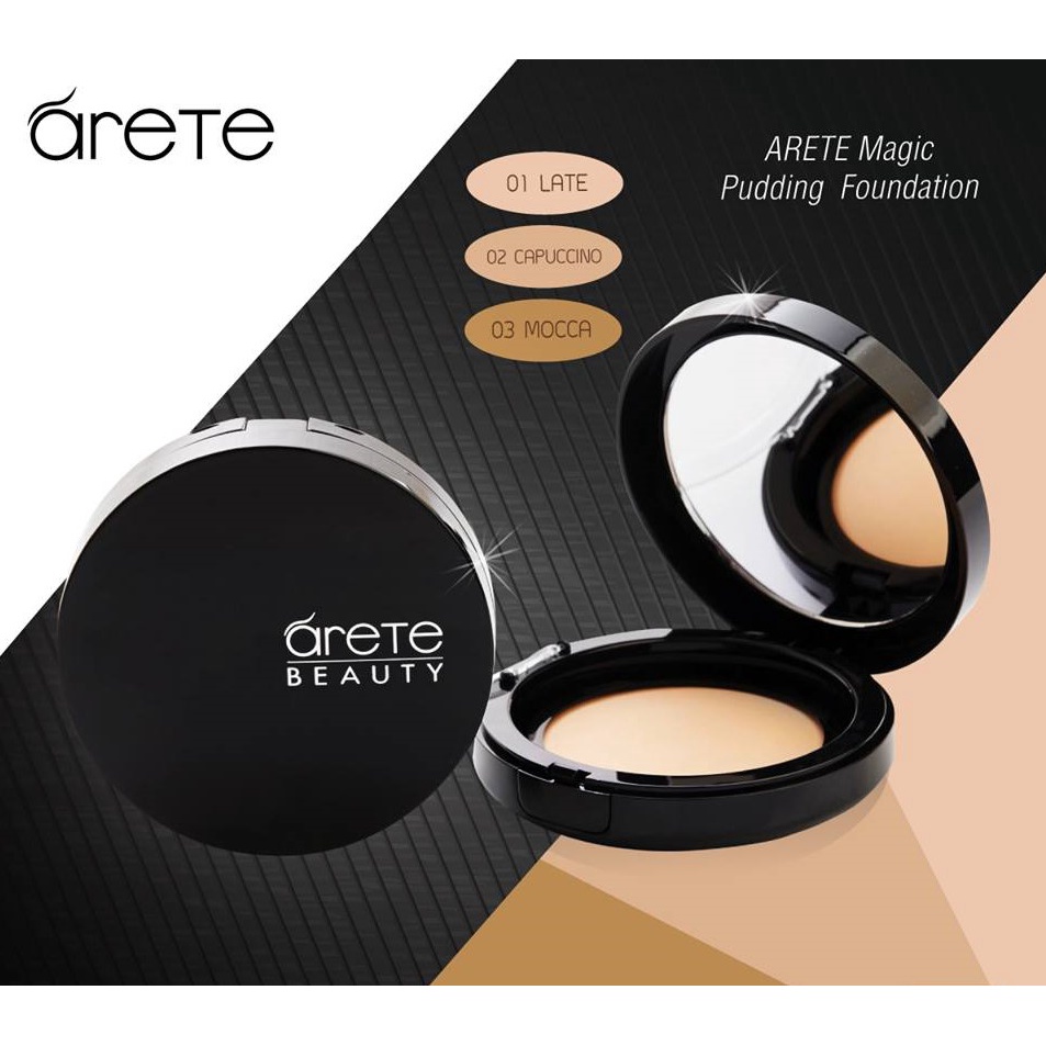 แป้งพุดดิ้งหน้าเด้ง แป้งรองพื้น แป้งอัดแข็ง Arete Magic Pudding ...