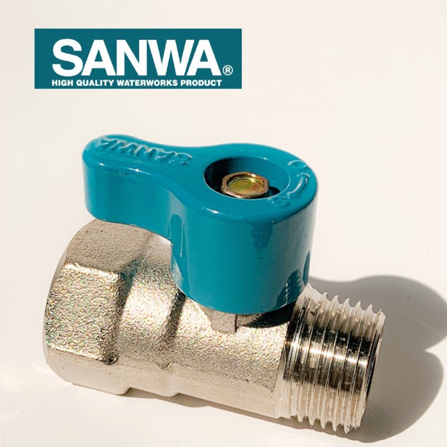 SANWA วาล์วน้ำ stop valve 4หุน 1/2” (ผ.ม.) | Shopee Thailand