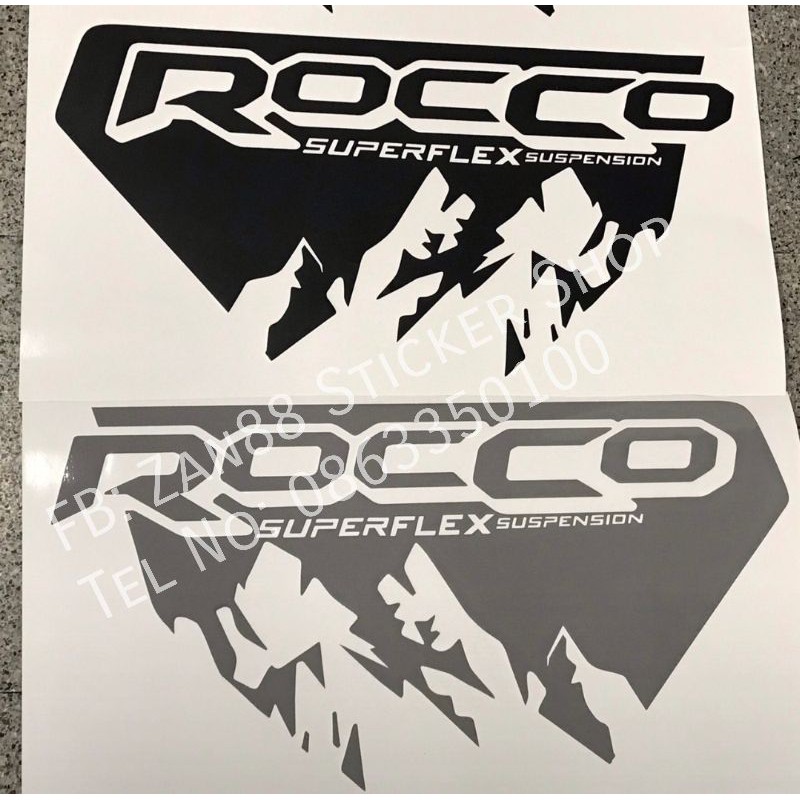 Sticker สติ๊กเกอร์ Rocco superflex สำหรับรถ Toyota Revo ปี 2021 ...