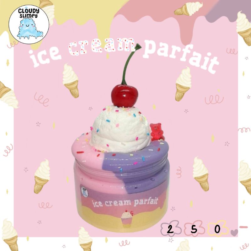 Ice cream parfait slime🍦🍧🍨🍦Cloudy Slimey | Shopee Thailand