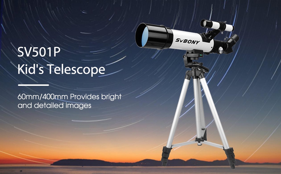 Svbony SV501P กล้องโทรทรรศน์ รูรับแสง 60 มม. พร้อมขาตั้งกล้อง ปรับได้ ...