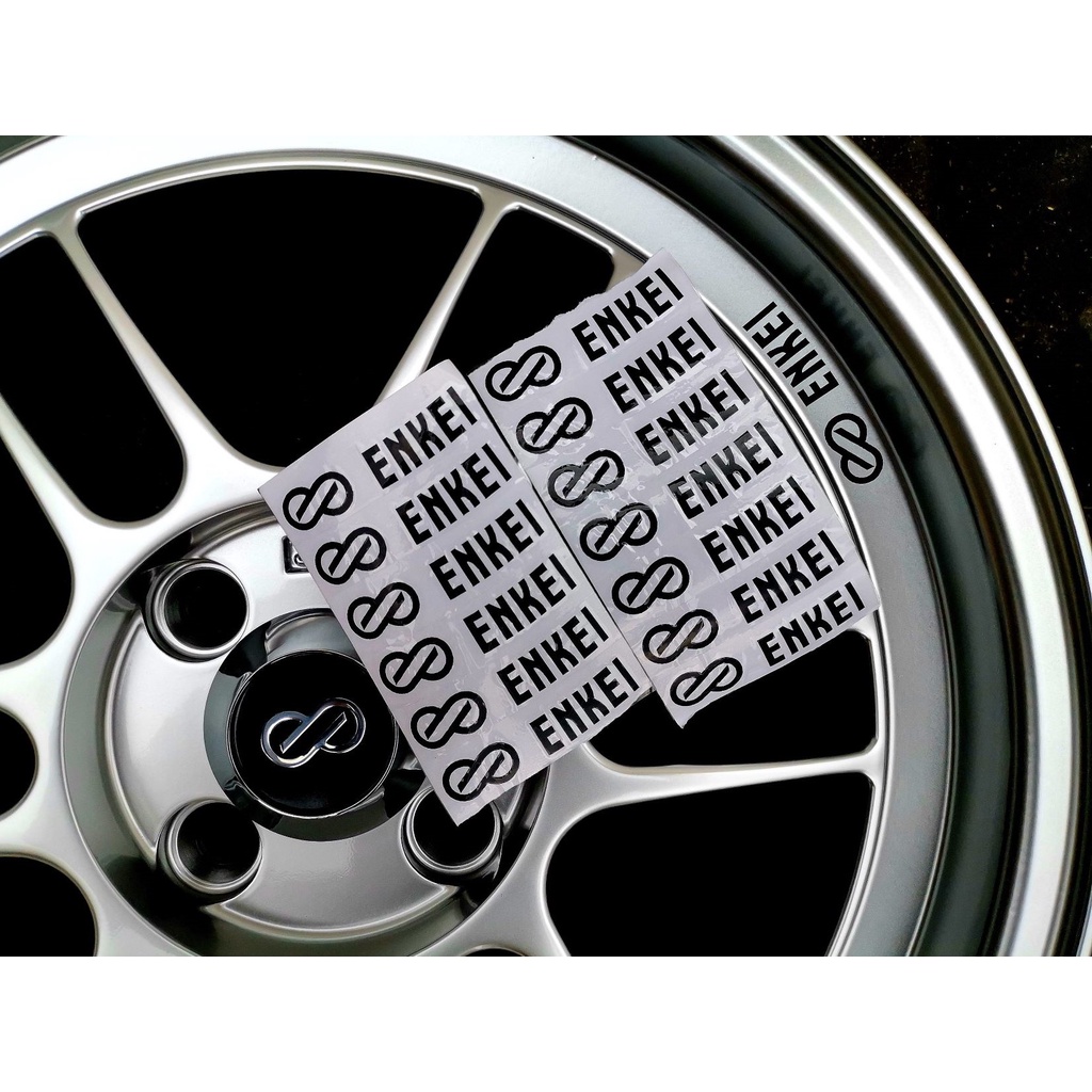 สติ๊กเกอร์ขอบ Enkei Rpf1 1set8pcs ตัวเลือกอัตโนมัติ Myvi Wira Axia Alza ...