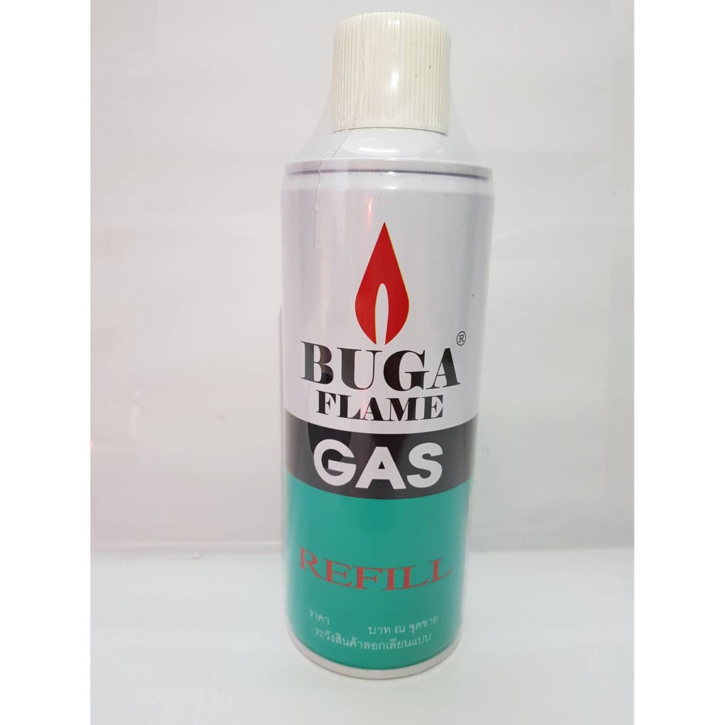 BUGA FLAME GAS แก๊สกระป๋อง เติมไฟแช็ค 375 ml BBgun | Shopee Thailand