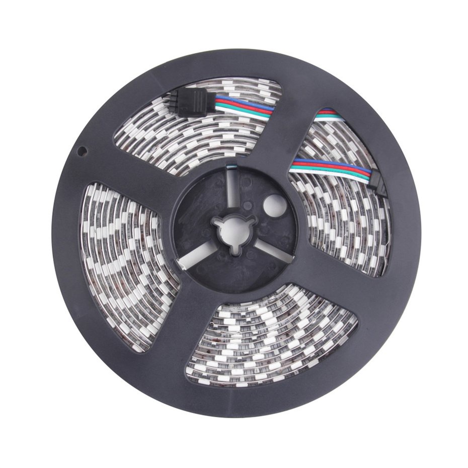 5M 16ft 5050 SMD RGB 300 LEDs Light LED Sticky Strip 12V Lamp ...