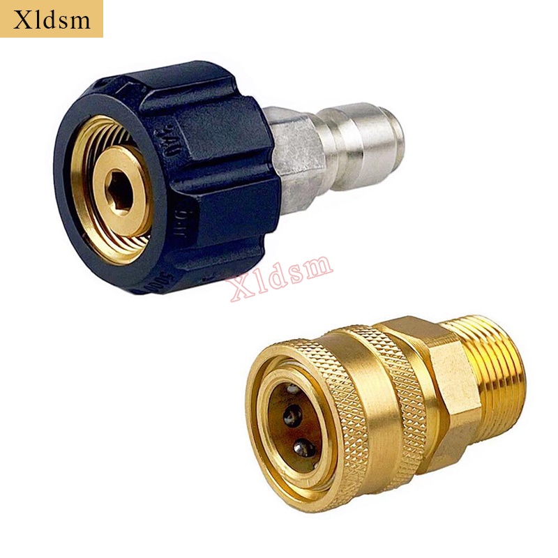 Metric M22 14Mm/15Mm Swivel Adapter With 3/8 Inch Quick Plug And 3/8 ...