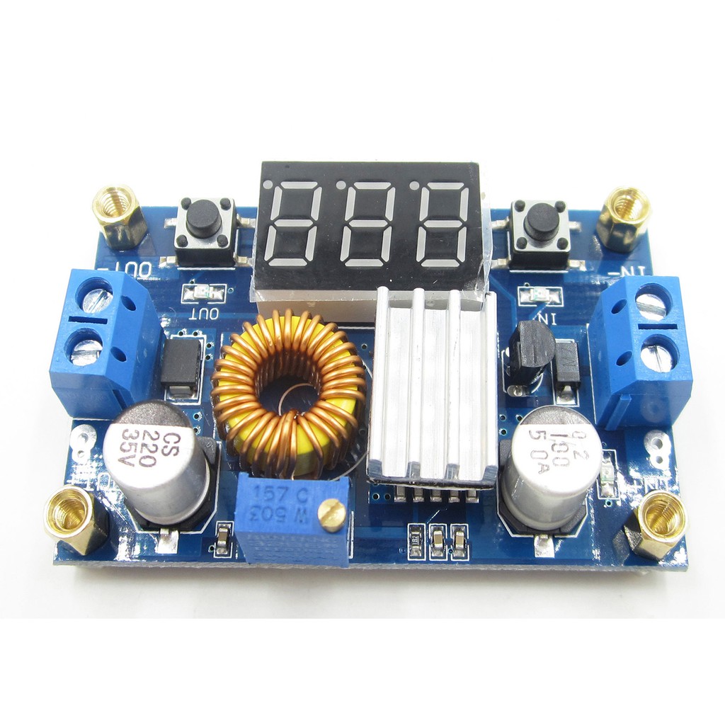 Buck Converter Step down DC-DC Module 4-38V to 1.25-36V 5A+Voltmeter | Shopee Thailand