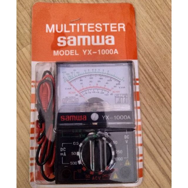 SUNMA MULTITESTER มัลติมิเตอร์เข็มที่วัดระดับไฟ รุ่น YX-1000A | Shopee ...
