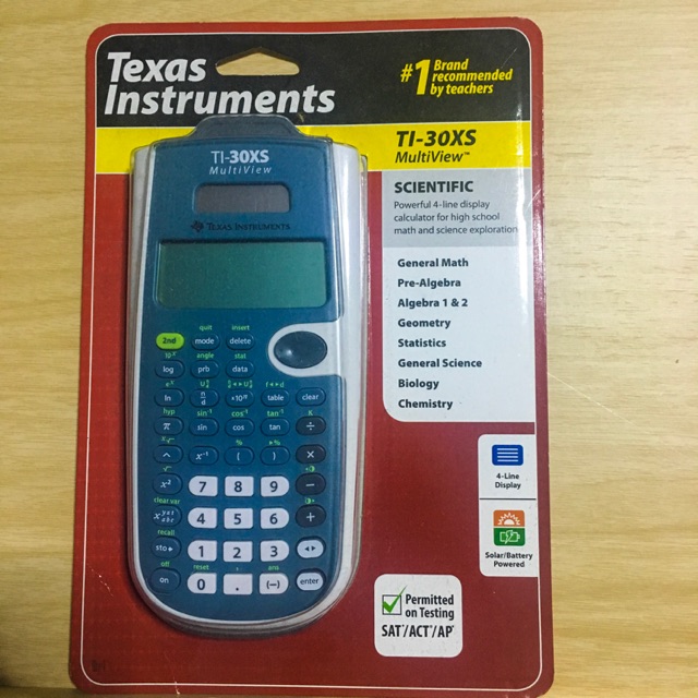 เครื่องคิดเลข TEXAS INSTRUMENTS (TI-30XS Multiview) | Shopee Thailand