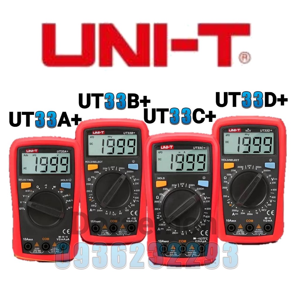 UNI-T UT33A+ UT33B+ UT33C+ UT33D+ digital multimeter meter digital มัล ...