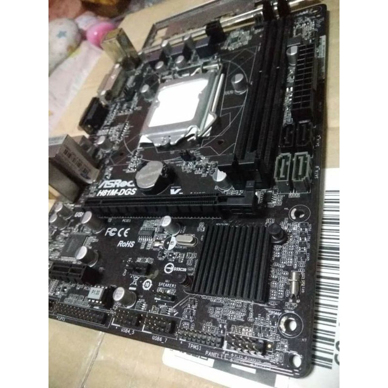 Mainboard Asrock H81M-DGS Socket 1155 | Shopee Thailand
