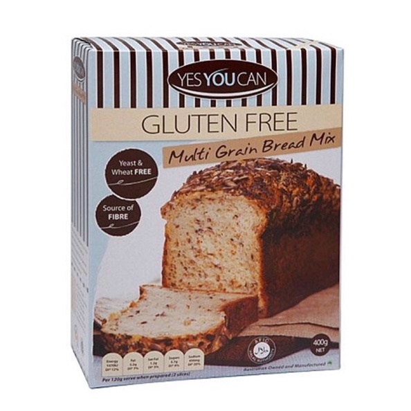 Multi Grain Bread Mix Gluten Free 400g.YesYouCan แป้งขนมปังธัญพืช ...
