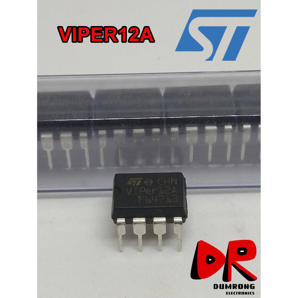 (2 ชิ้น) VIPER12A ไอซี สวิตชิ่ง switching power supply (SMPS) ยี่ห้อ ST | Shopee Thailand