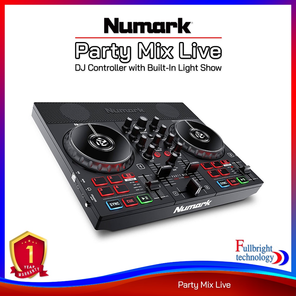 Numark Party Mix Live DJ Controller เครื่องเล่นดีเจคอนโทรลเลอร์ ประกัน ...