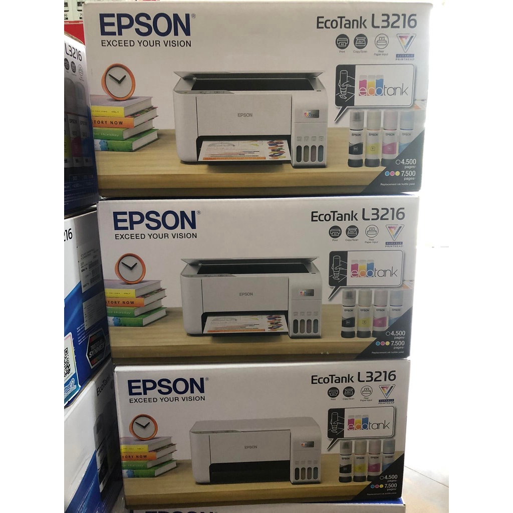 Printer Epson EcoTank L3216 A4 All-in-One Ink Tank Printer | Shopee Thailand