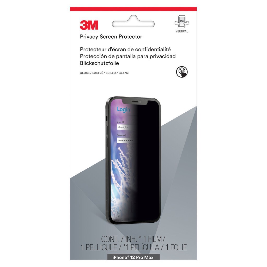 3M Privacy Screen Protector สำหรับ Apple iPhone 12 Pro Max | Shopee ...