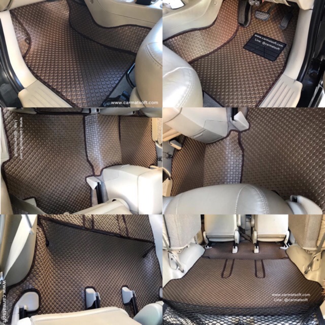 พรมปูพื้นรถยนต์TOYOTA INNOVA 2008-2014 ลายกระดุมEVA full option (พื้น ...