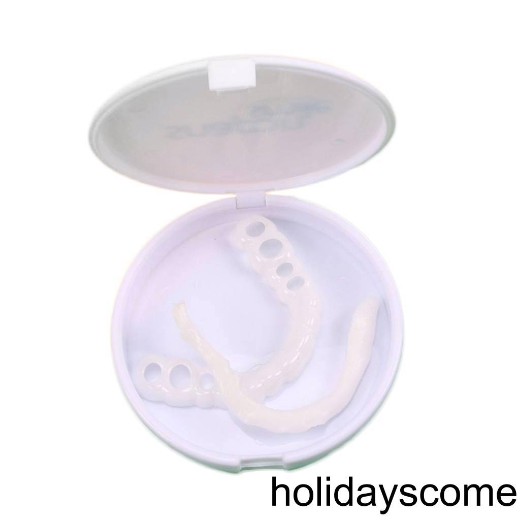 [Hclm] Comfortable Snap On Men Women Tooth Smile Comfort Fit Flex Teeth ...