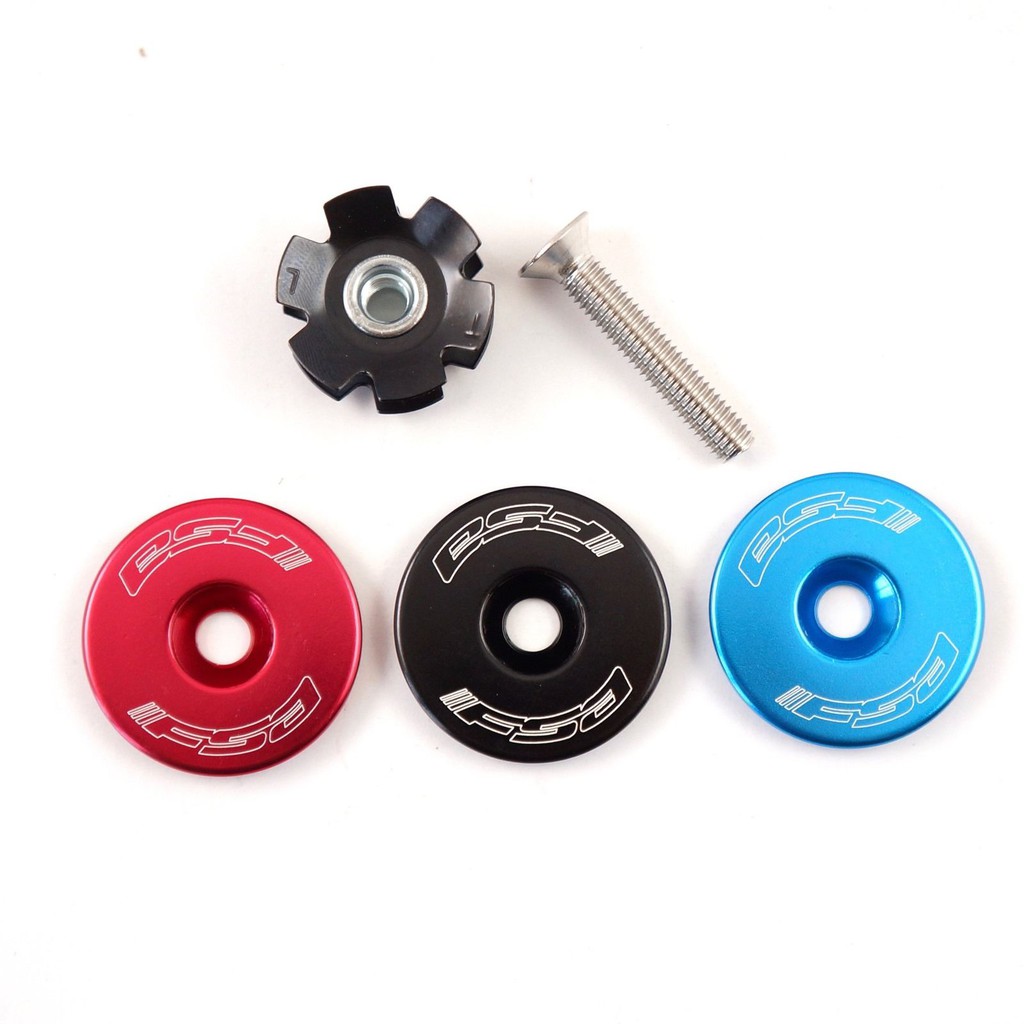 Fsa 1-1/8 "Headset Star Nut & Top Cap Set Bicycle Road Bike Color Anode ...