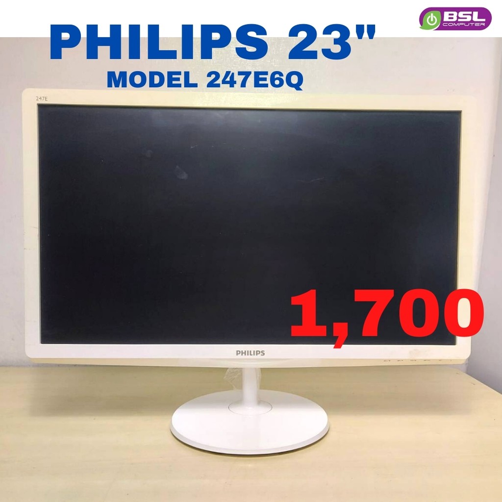 ลดกระหน่ำ จอ PHILIPS 24" มี HDMI MODEL : 247E6Q มีประกัน พร้อมส่ง จอมือ ...