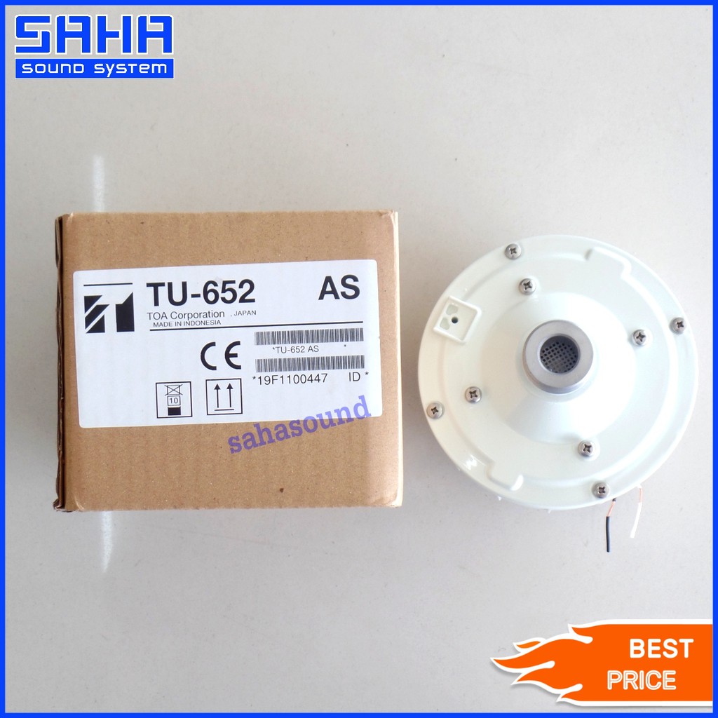 TOA TU-652 AS ยูนิตฮอร์น ยูนิตลำโพงฮอร์น Driver Unit (สีขาว) 50W 16 ...