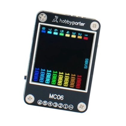 เครื่องวัดแบต เครื่องวัดรีซีฟ จอสี Hobbyporter MC06 6s Battery and ...