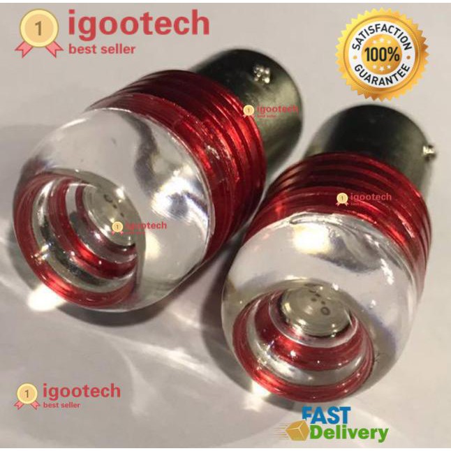 igootech ไฟ เบรค กระพริบ รถยนต์ ไฟเบรค กระพริบ มอ ไซต์ ไฟ led ไฟ แต่งรถ เขี้ยวบิดใหญ่ แสงสีแดง 1 ...