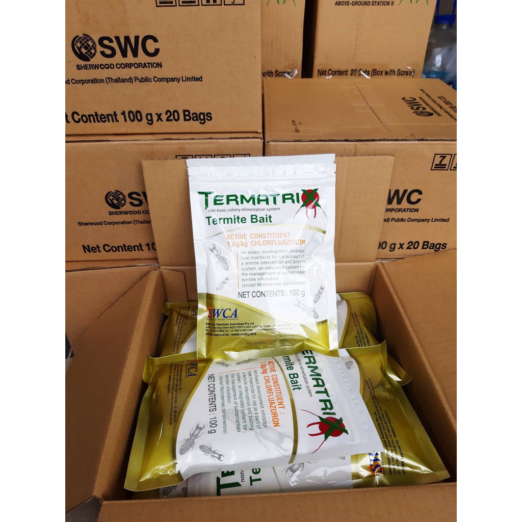 เหยื่อกำจัดปลวกTermatrix 100 กรัม+Active plus 100 กรัม เหยื่ออาหารปลวก กำจัดปลวกตายยกรัง ...