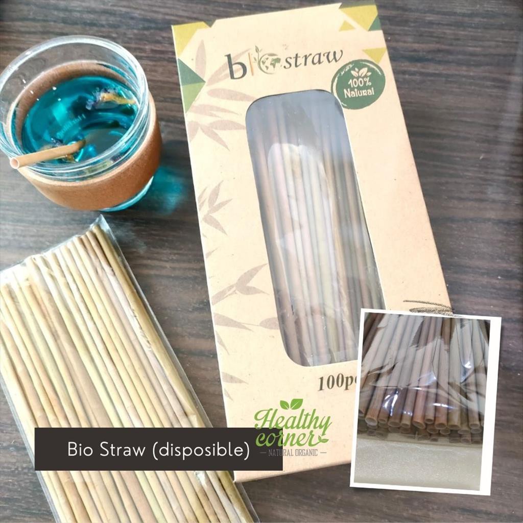 Bio Straw - หลอดเป็นมิตรกับสิ่งแวดล้อมผลิตจากหญ้าปูรัน (ใช้แล้วทิ้ง ...