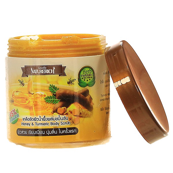 เกลือขัดผิว Nature Rich Honey & Turmeric Body Scrub 95% 250ml | Shopee Thailand