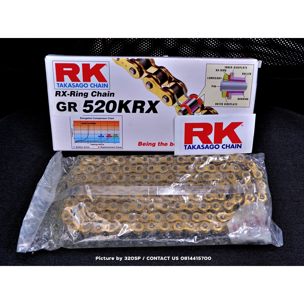 โซ่ RK520 KRX X-ring 120L ของแท้ส่งไว | Shopee Thailand