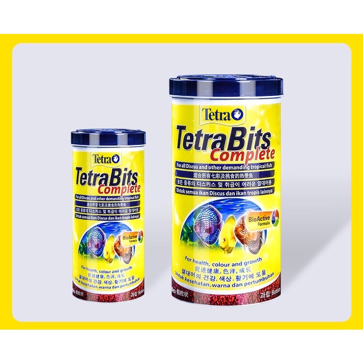 (จัดส่งเร็ว) Tetra Bits complete อาหารปลาปอมปาดัวร์ อาหารปลาเล็ก ...