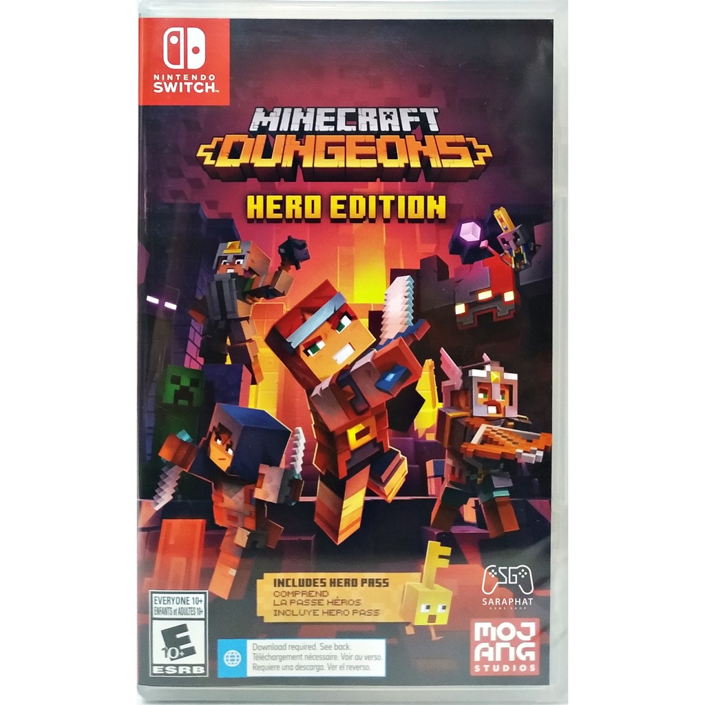 พร้อมจัดส่ง NINTENDO SWITCH MINECRAFT DUNGEONS [HERO EDITION] ปก US แท้ ...