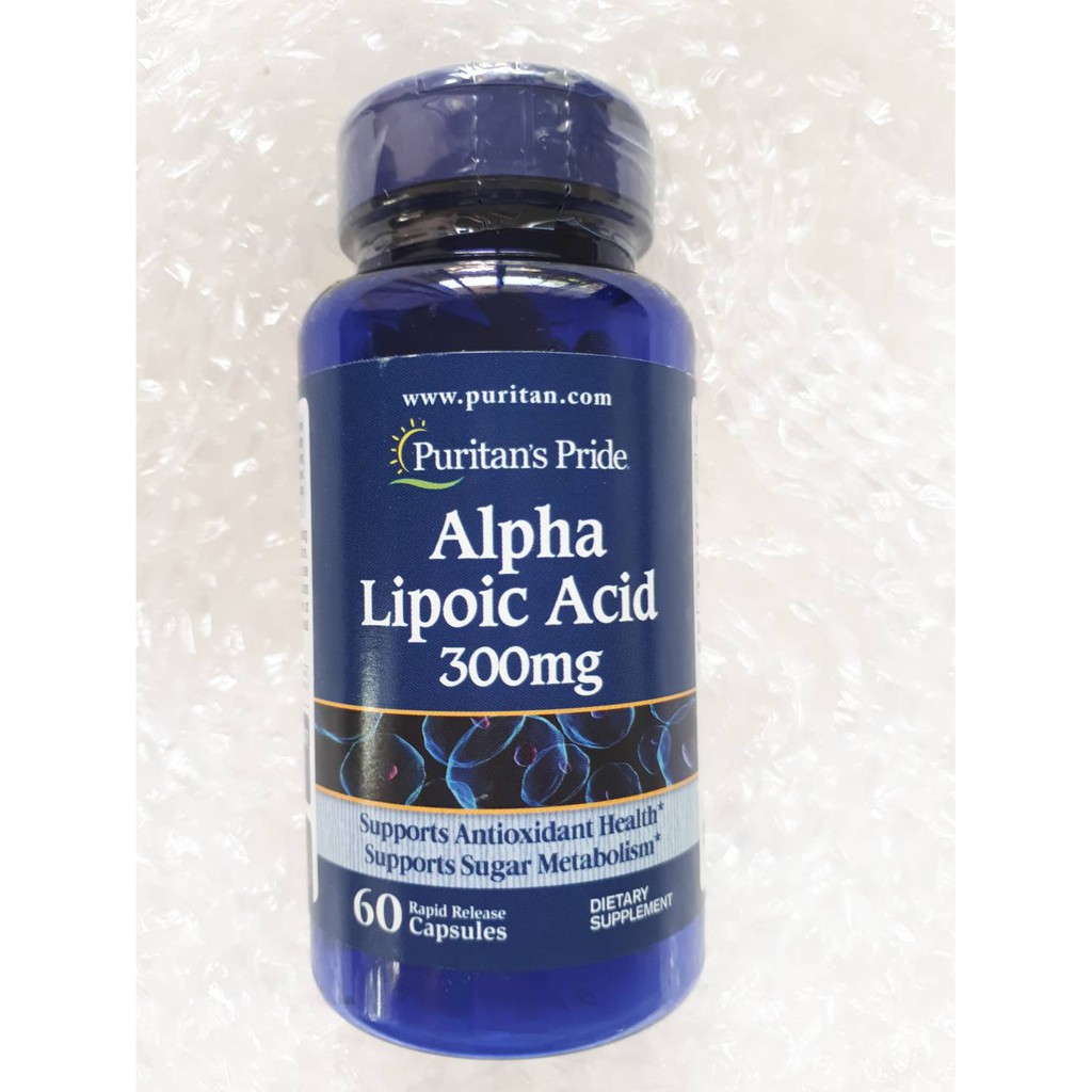 Puritan Alpha Lipoic Acid (ALA) 300 mg 60 capsules อัลฟ่าไลโปอิกแอซิด ...
