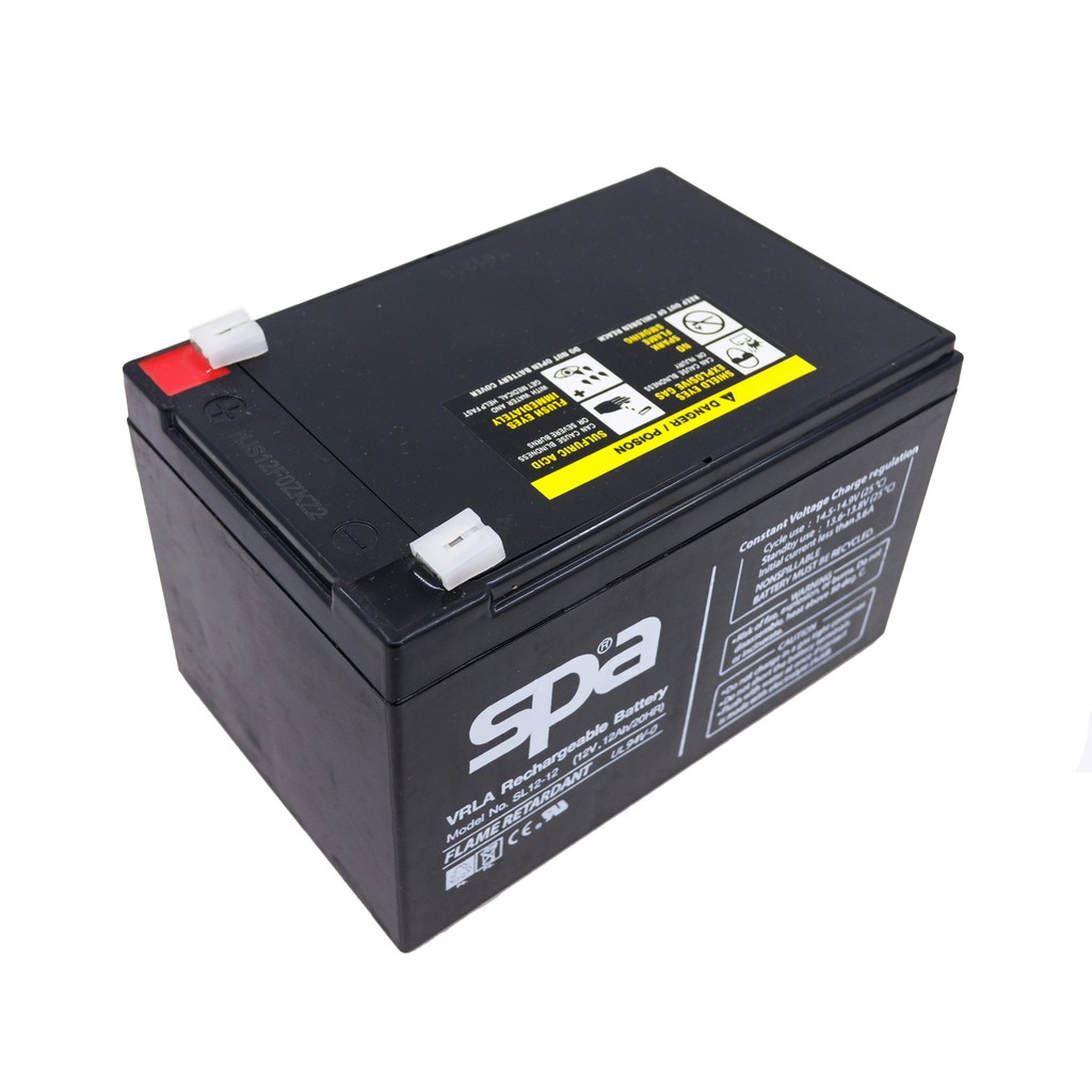 Spa แบตเตอรี่แห้ง สำรองไฟ 12V 12Ah (SLA Battery แบต UPS/ไฟฉุกเฉิน/ระบบ ...