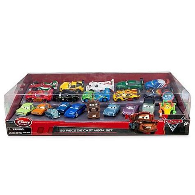 Disney Pixar CARS 2 Movie Exclusive 20 Piece Die Cast Mega Set | Shopee ...