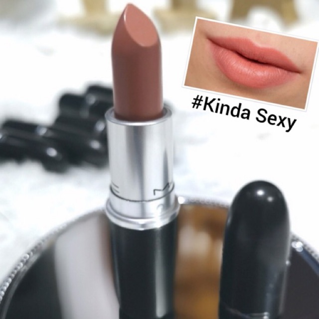ส่งฟรี Mac Matte Lipstick สี Kinda Sexy ลิปสติกคุณภาพดีจาก M A C เนื้อแมตต์เนียนนุ่ม Aug02