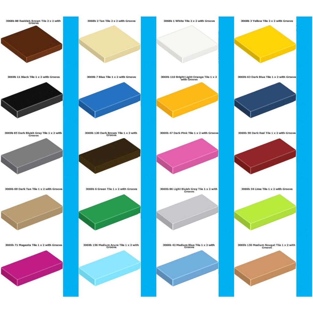 lego 3068b 3069b ชิ้นส่วนเลโก้แท้มือ2คัดเฉพาะที่ไม่มีตำหนิชัดเจน ...